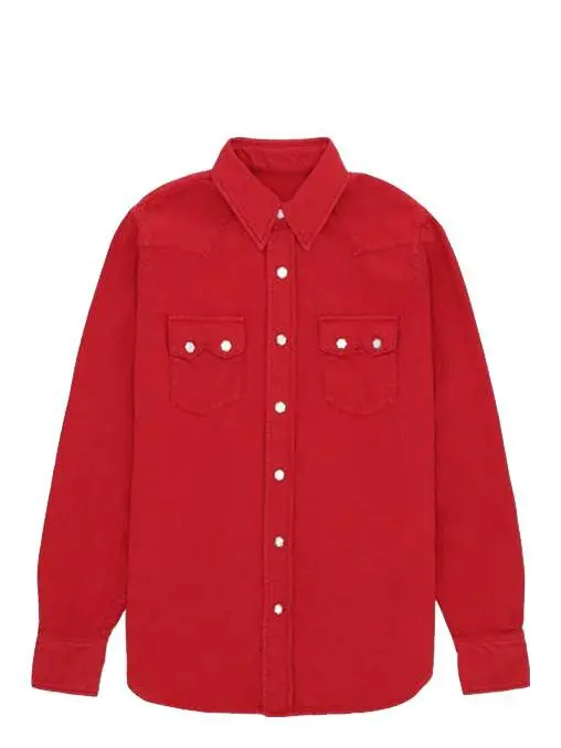 FORTELA Toledo Texan Cotton Shirt - Red