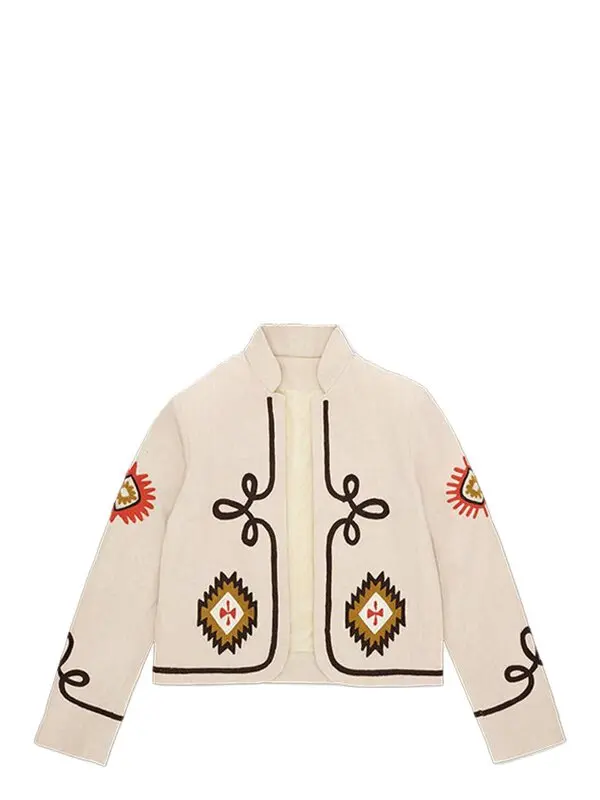 FORTELA Marine Embroidered Bolero Jacket - Mou