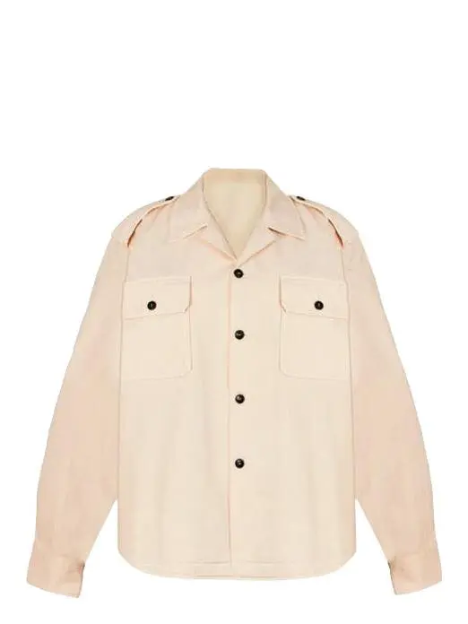FORTELA Herringbone Cotton Bonnie Shirt - Off White