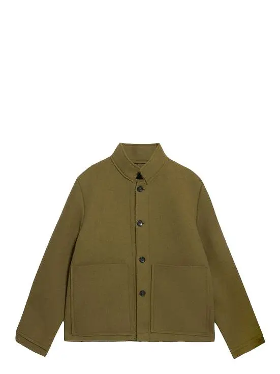 FORTELA Miller Short Virgin Wool Jacket - Olive