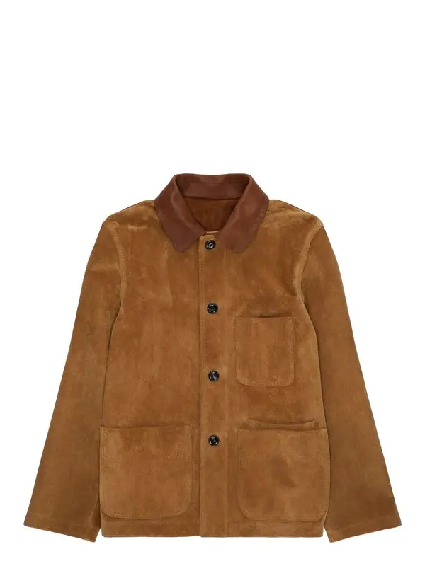 FORTELA Montana Suede Leather Jacket - Camel