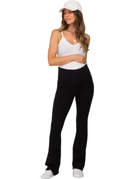 PINKBLUSH Flared Leggings - Black