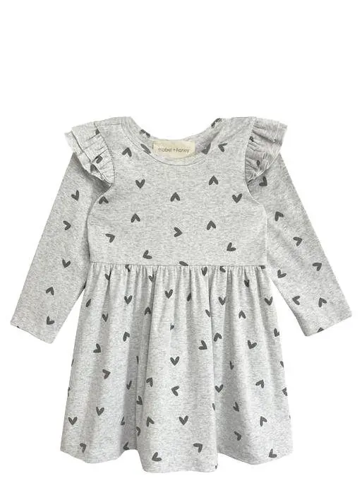 MABEL + HONEY Heartfelt Dress - Grey