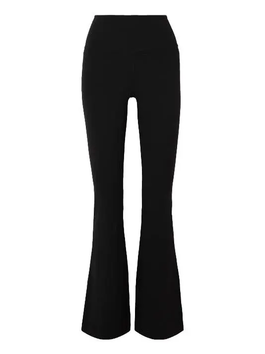 LEZAT Vanna Organic Cotton Bootleg Flare Pant - Black