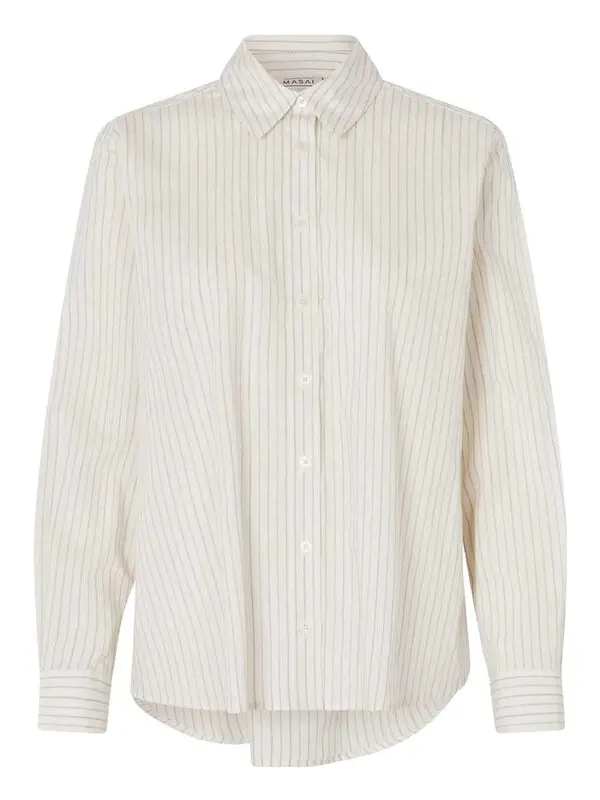 MASAI COPENHAGEN Maimma Long Sleeve Shirt - Jet Stream