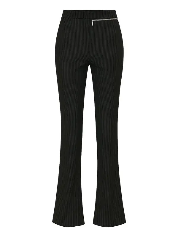 PCFG Zip Detail Skinny Flare Pant - Black