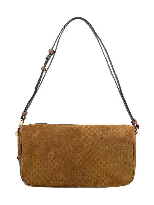 Gucci Medium Half Horsebit Shoulder Bag - Brown