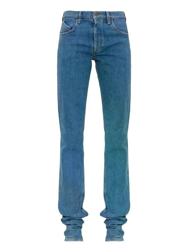 Attico Logo-patch Jeans - Blue