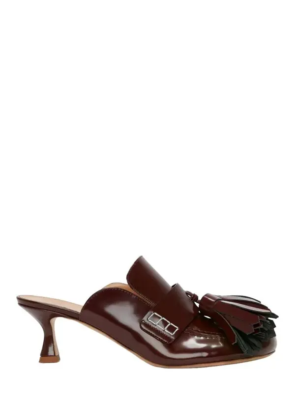 JW Anderson Tassel-detail Leather Mules - Red