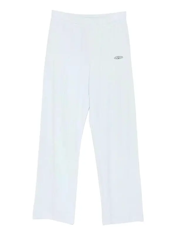 Casablanca Velour Logo-plaque Track Pants - Blue