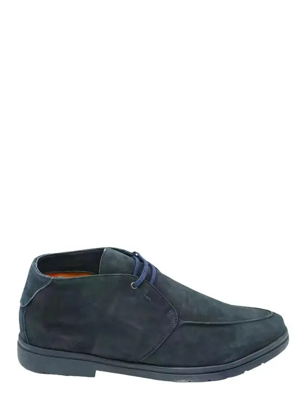 ANDREA VENTURA FIRENZE Panarea Lace-up Suede Boots - Blue