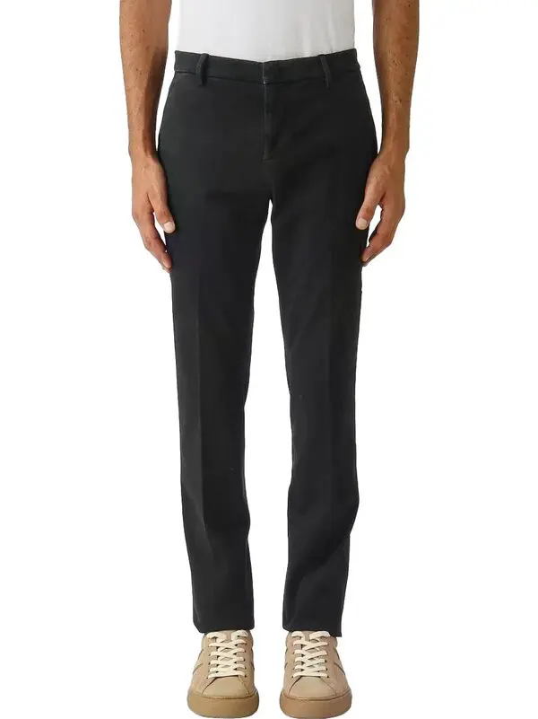 DONDUP Cotton Trousers - Black