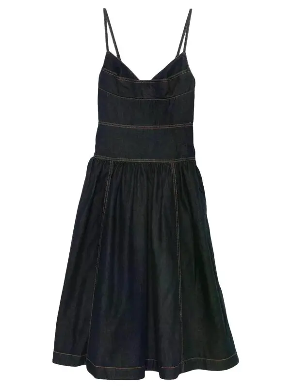 Zimmermann Sleeveless Denim Midi Dress - Blue