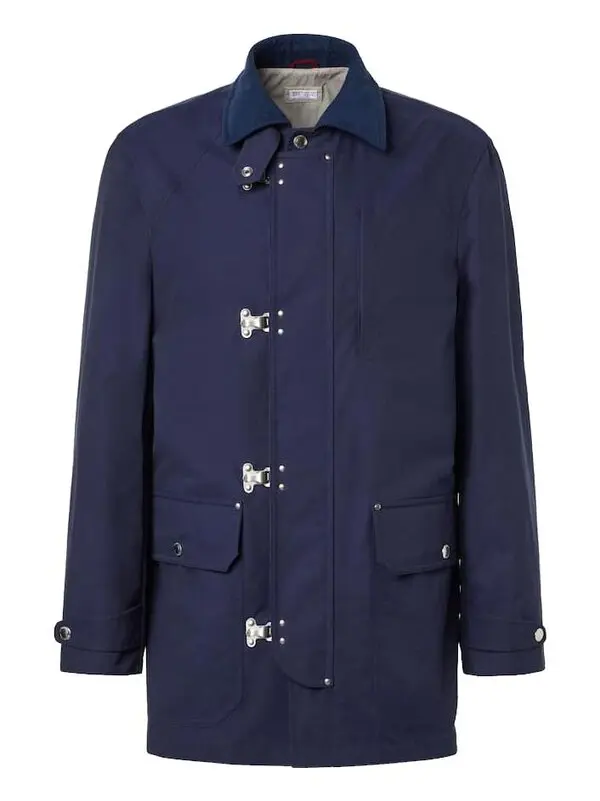 Brunello Cucinelli Cotton-blend Jacket - Blue