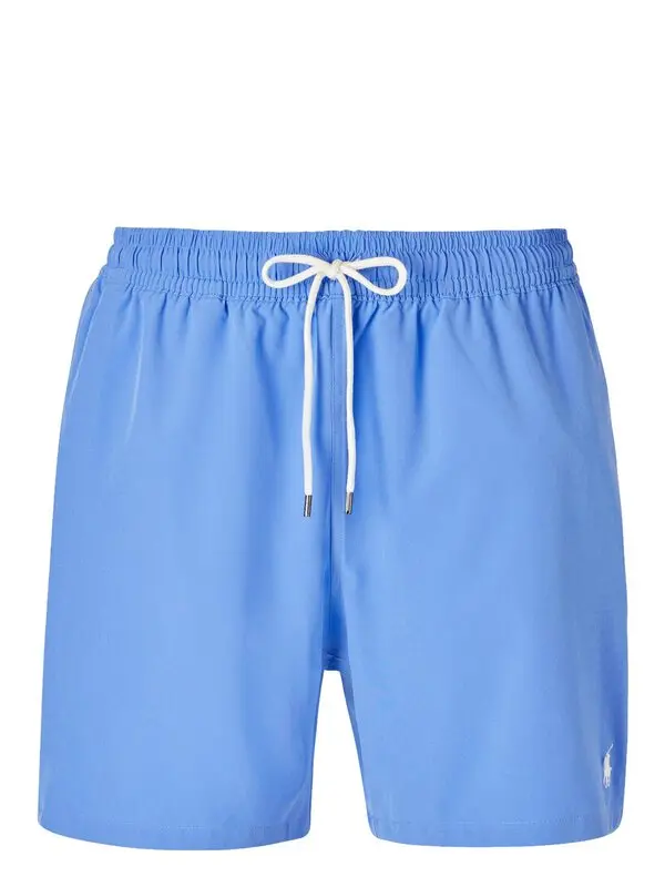 Ralph Lauren Traveler Straight-leg Mid-length Swim Shorts - Blue