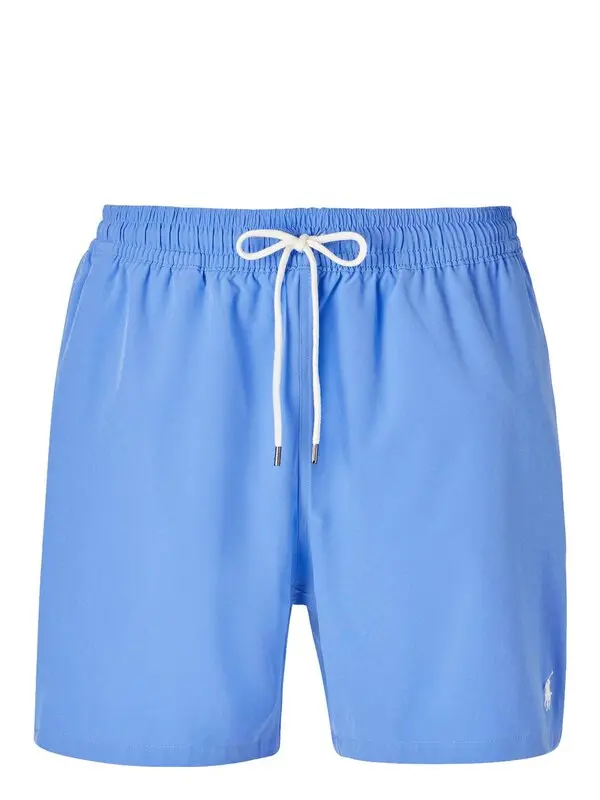 Polo Ralph Lauren Traveler Straight-leg Mid-length Swim Shorts - Blue