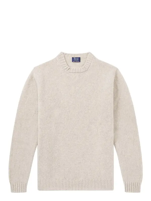 William Lockie Virgin Wool Sweater - Neutrals