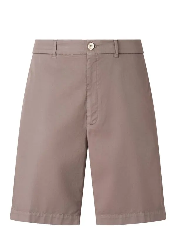 Brunello Cucinelli Cotton-blend Bermuda Shorts - Neutrals