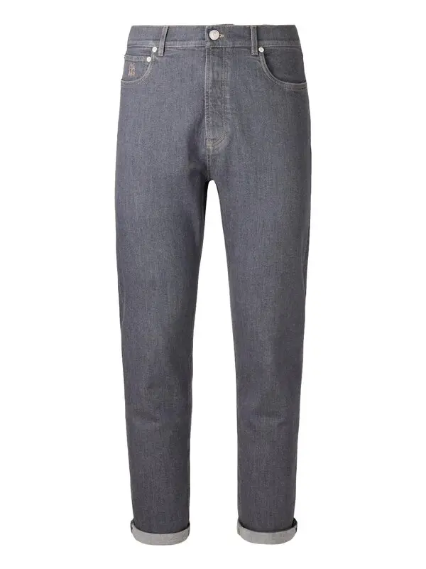 Brunello Cucinelli Straight-leg Jeans - Gray