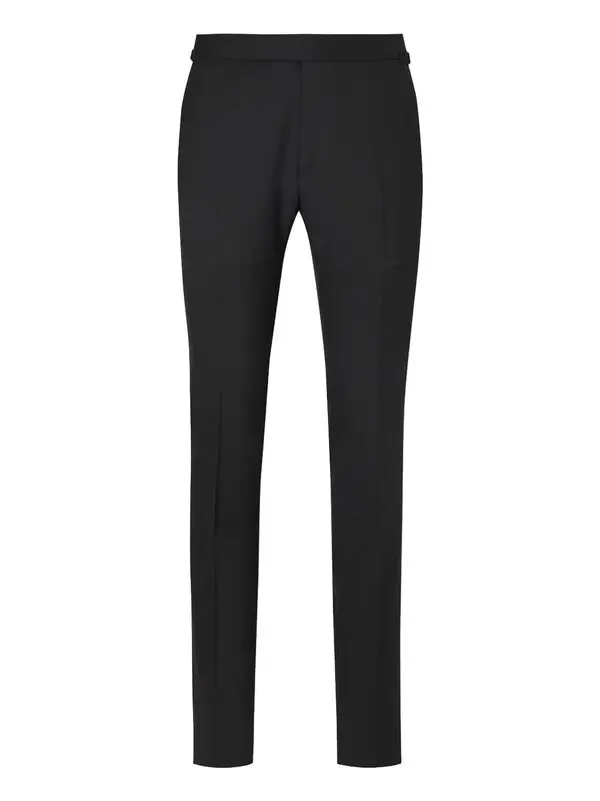 TOM FORD Straight-leg Wool Suit Trousers - Black