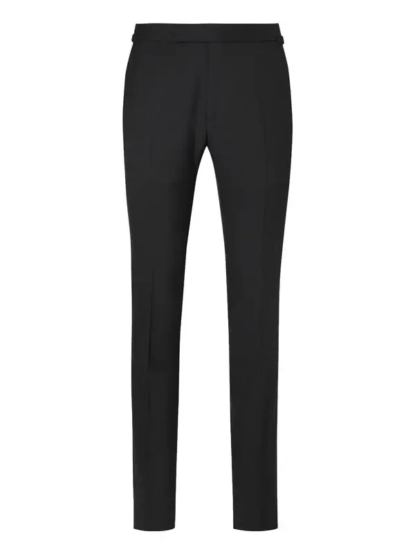 TOM FORD Straight-leg Wool Suit Trousers - Black
