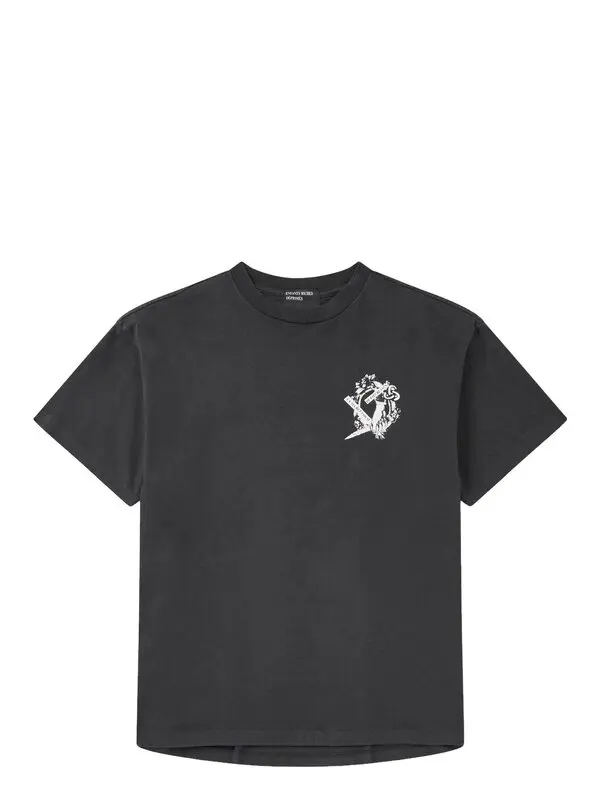 Enfants Riches Déprimés Un Secret Printed Cotton T-shirt - Black