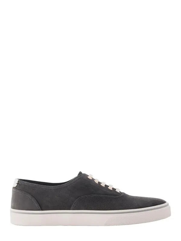 Brunello Cucinelli Suede Low-top Sneakers - Gray