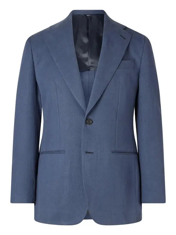 Thom Sweeney Linen Suit - Blue