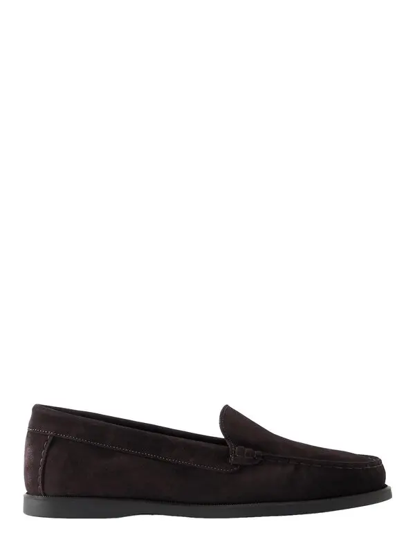 SAMAN AMEL City Suede Loafers - Brown