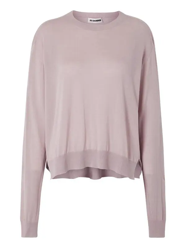 JIL SANDER Cashmere, Wool And Silk-blend Sweater - Pink