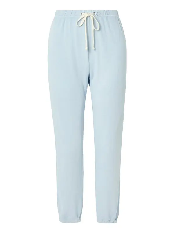 JAMES PERSE Cotton-terry Track Pants - Blue