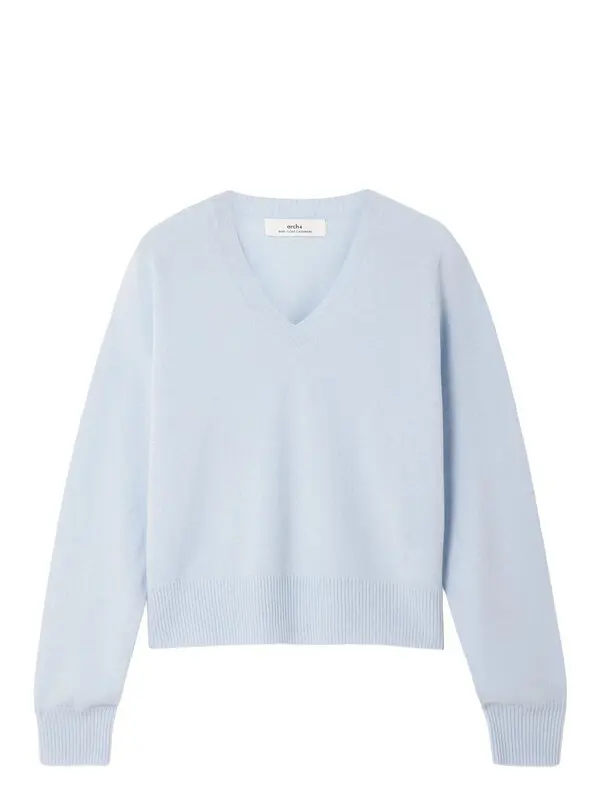 Arch4 Holyhead Organic Cashmere Sweater - Blue