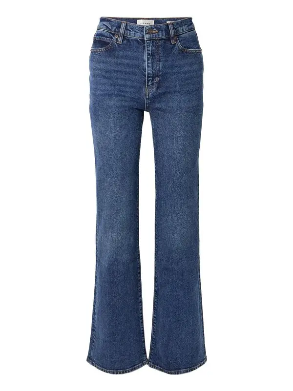 FRAME The Arrow High-rise Flared Jeans - Blue
