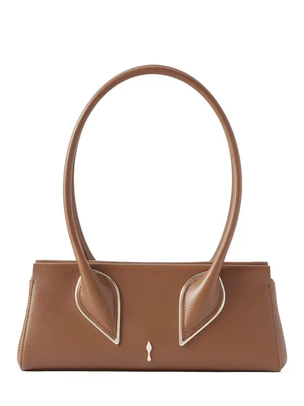 CHRISTIAN LOUBOUTIN Venus Leather Shoulder Bag - Brown