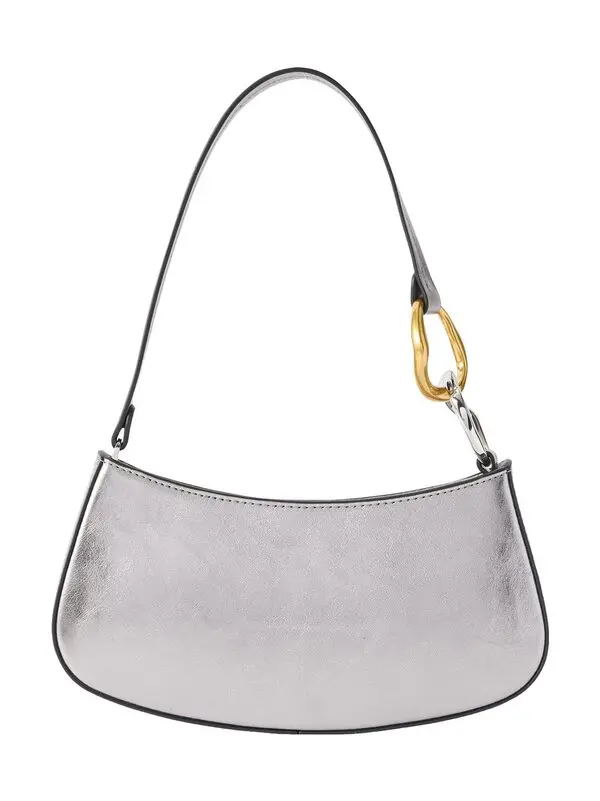 Staud Ollie Leather Shoulder Bag - Metallic