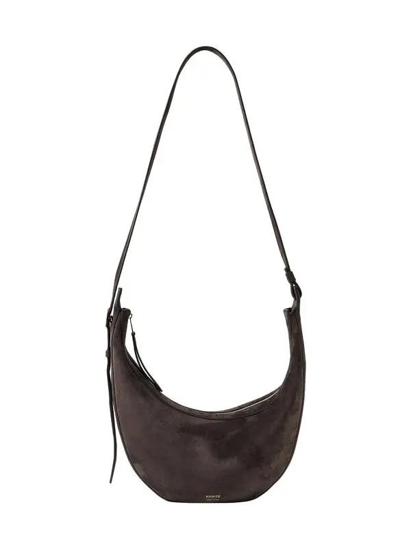 Khaite Augustina Small Suede Shoulder Bag - Brown