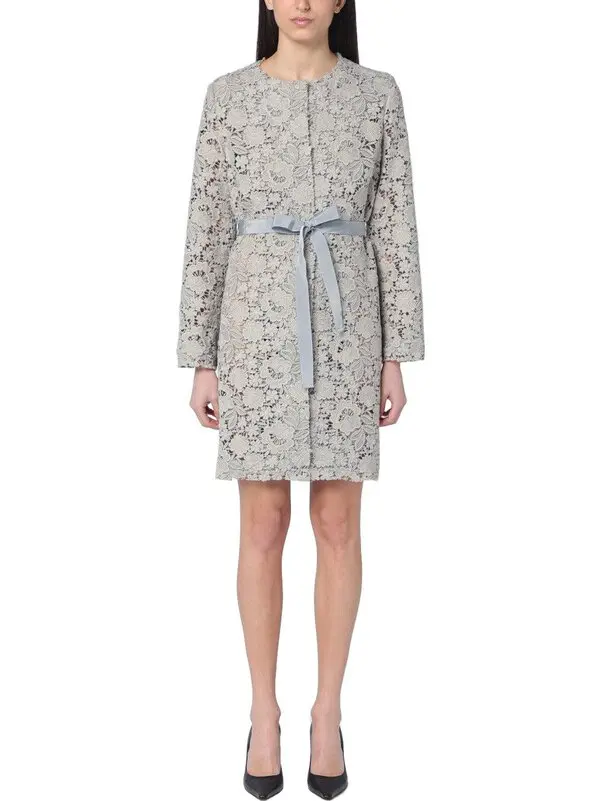 P.a.r.o.s.h Lace Long Jacket - Grey