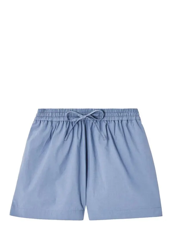 Matteau Organic Cotton-poplin Shorts - Blue