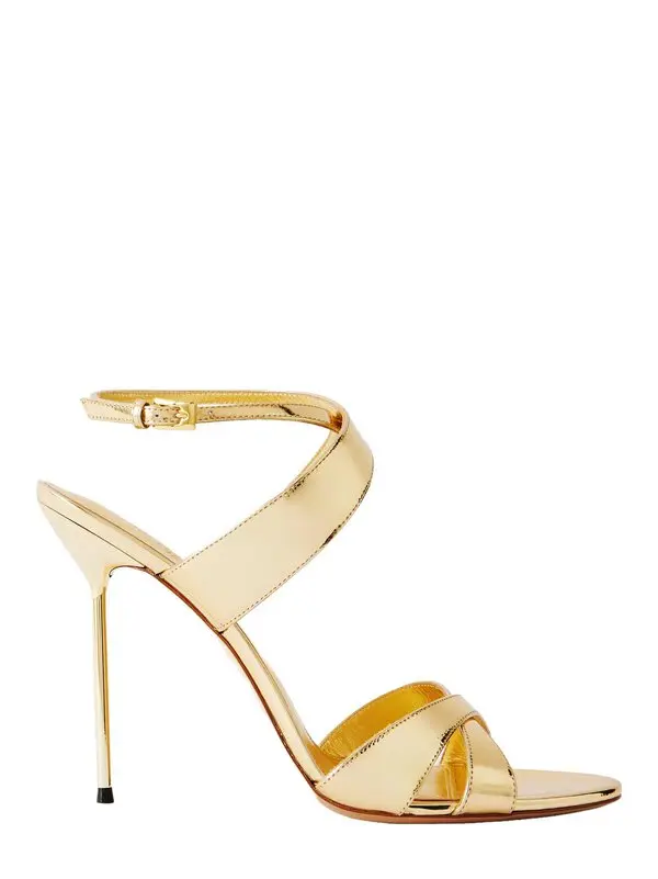 Paris Texas Lidia Leather Sandals - Gold