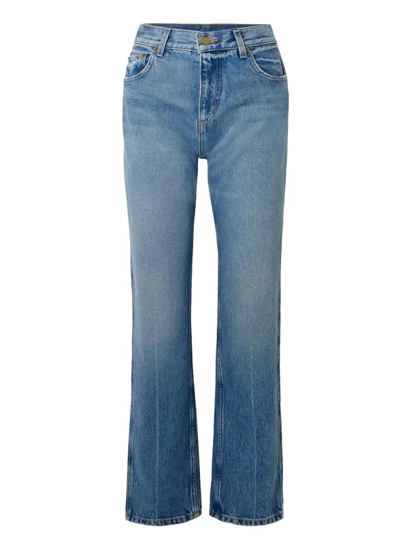 B Sides Mira High-rise Straight-leg Jeans - Blue