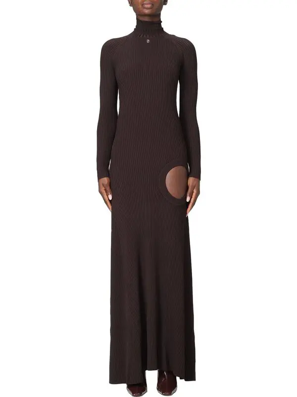 Coperni Cutout Maxi Dress - Brown