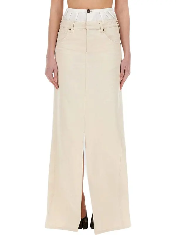 MAISON MARGIELA Midi Skirt - White