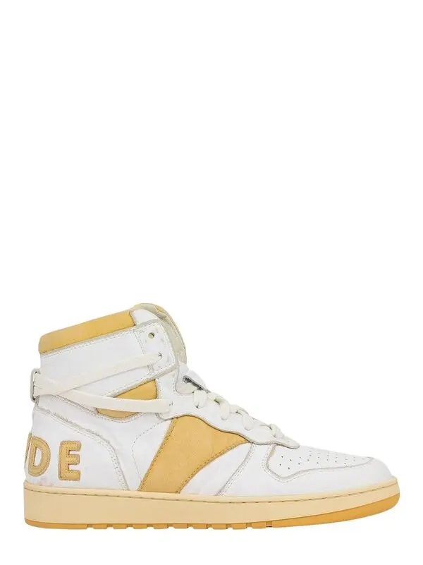 Rhude Rhecess High Top Sneakers - Yellow