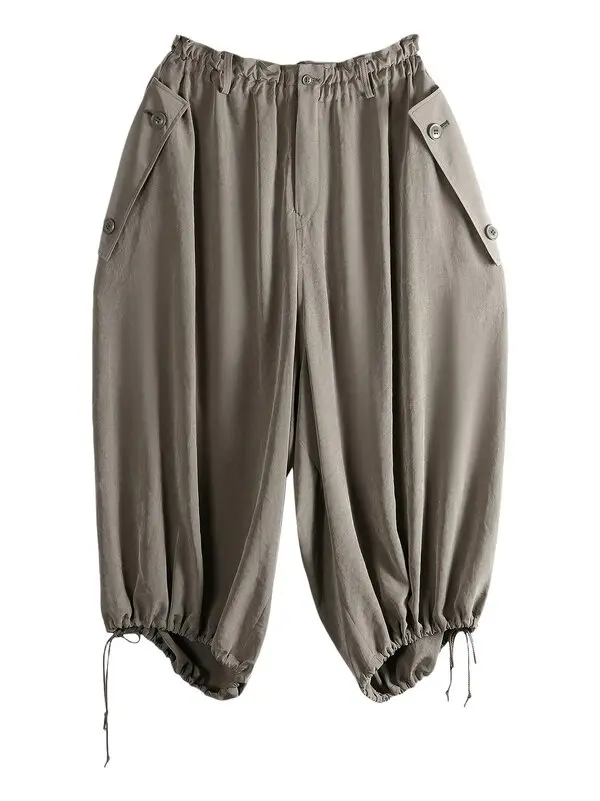 Y’s Elastic Waist Pants - Brown