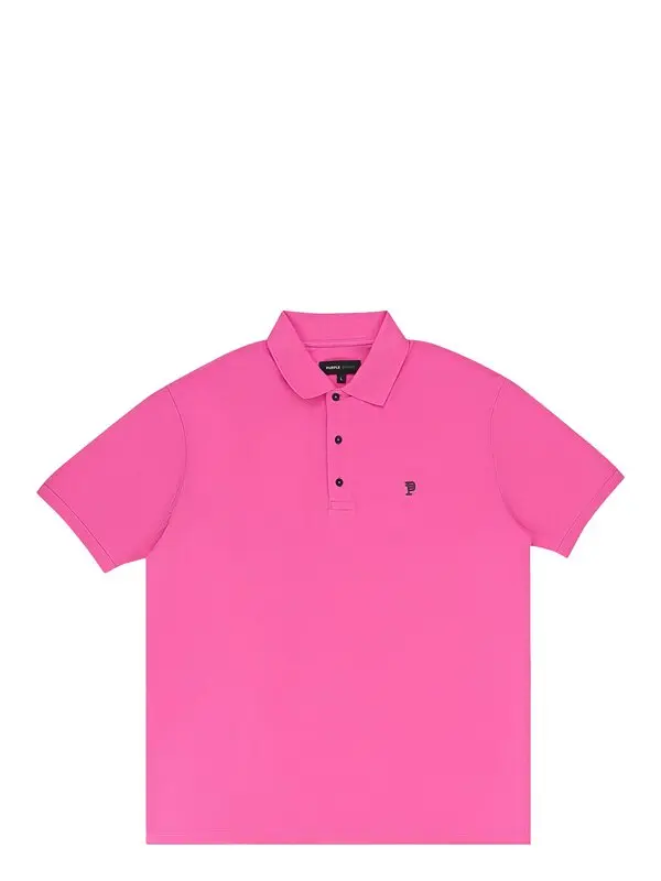 PURPLE BRAND Pique Knit Polo Shirt - Pink