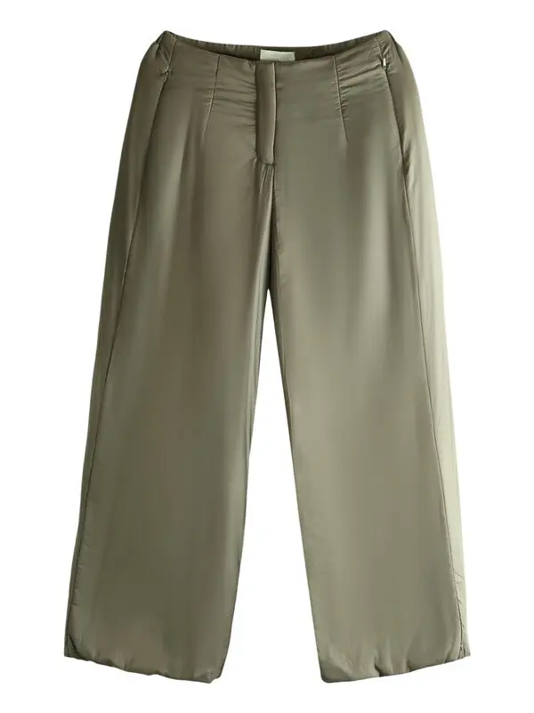 AMOMENTO Padded Volume Pants - Brown