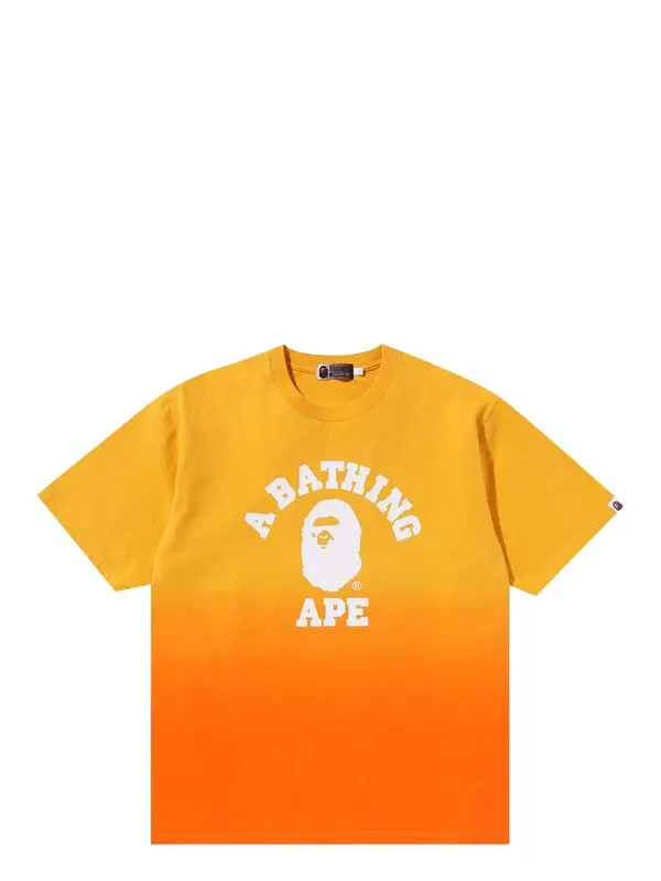 A BATHING APE College Graduation Relaxed Fit Tee - Orange