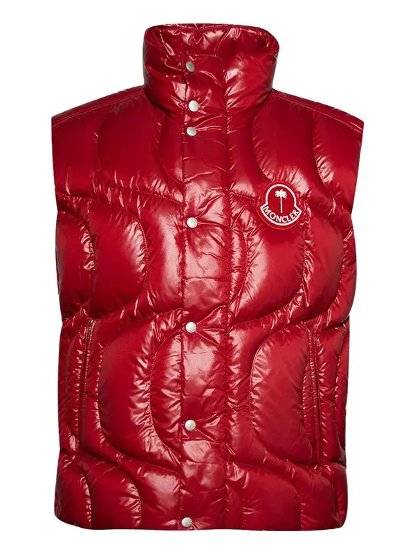 Moncler X Palm Angels Gwenyth Puffer Vest - Red