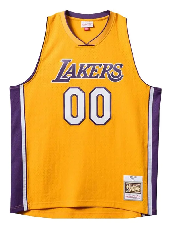 Mitchell & Ness X Playboi Carti X Nba Los Angeles Lakers 1999 Jersey - Yellow