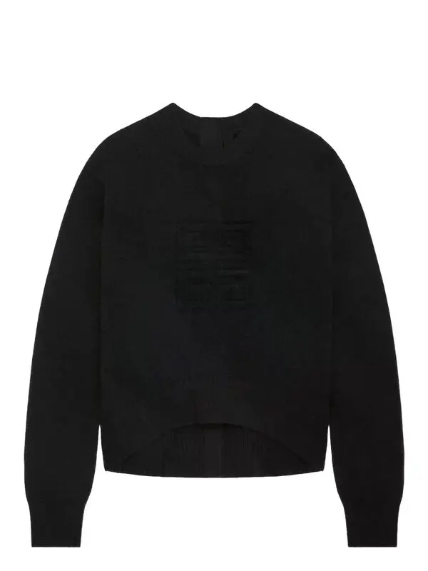 Givenchy Long-sleeved Logo Sweater - Black